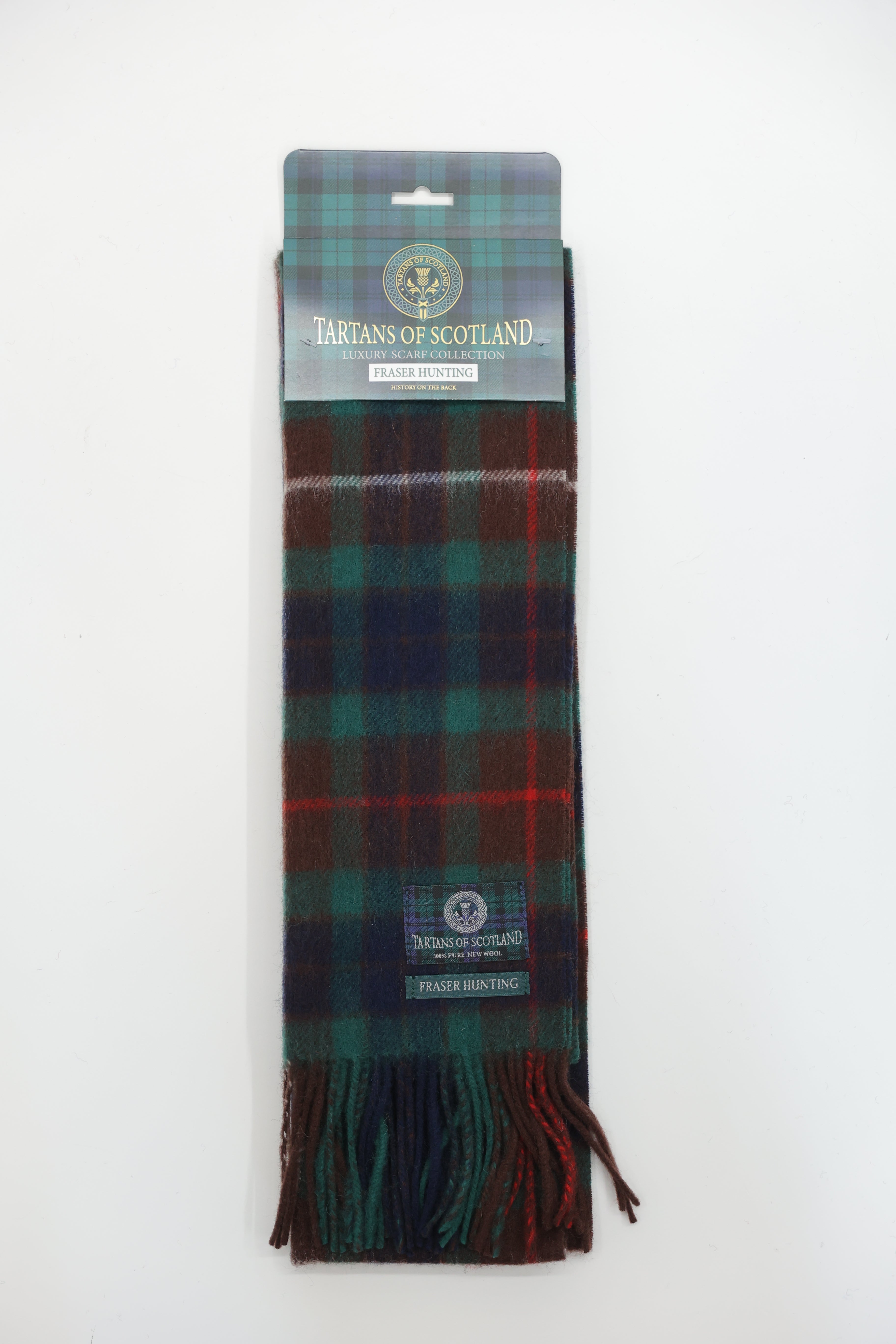 Tartans of Scotland Clan Scarf Fraser Hunting – ManavUK
