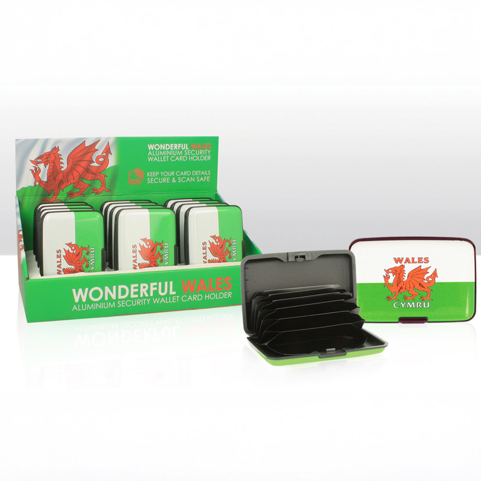 Wales Aluminium RFID Secure Card Holder Case – ManavUK