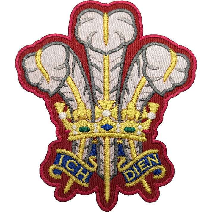 Prince of Wales Feathers Embroidered Patch – ManavUK