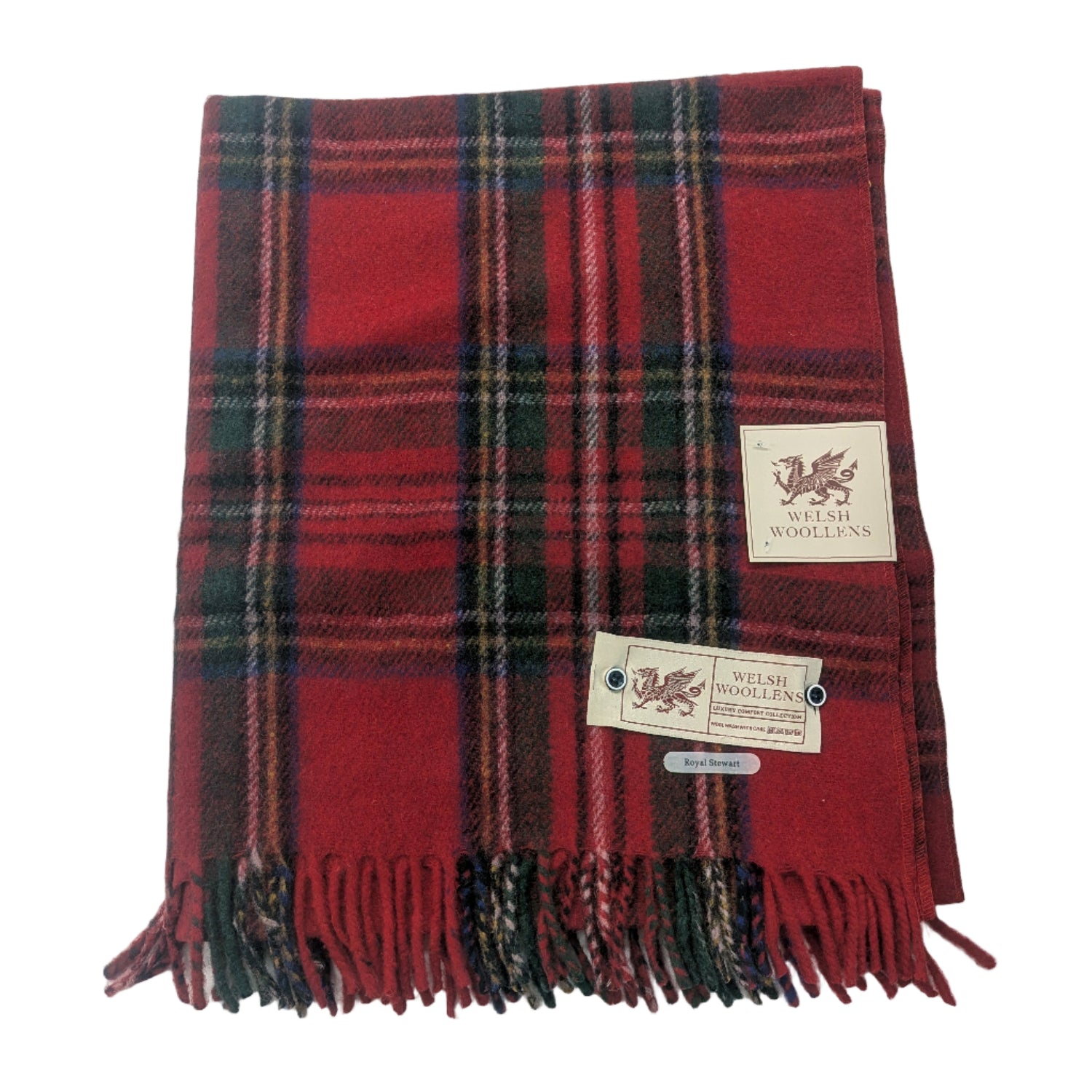 Welsh Woollens Wool Knee Blanket/Throw Stewart Royal Tartan – ManavUK