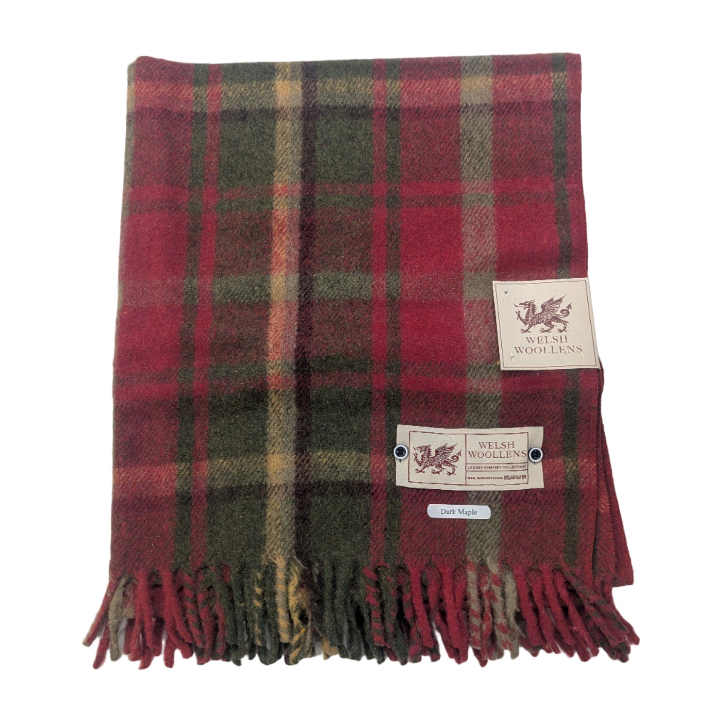 Welsh Woollens Wool Knee Blanket/Throw Dark Maple Tartan – ManavUK