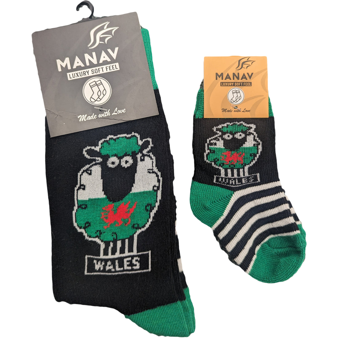 Welsh Sheep Black Socks – ManavUK