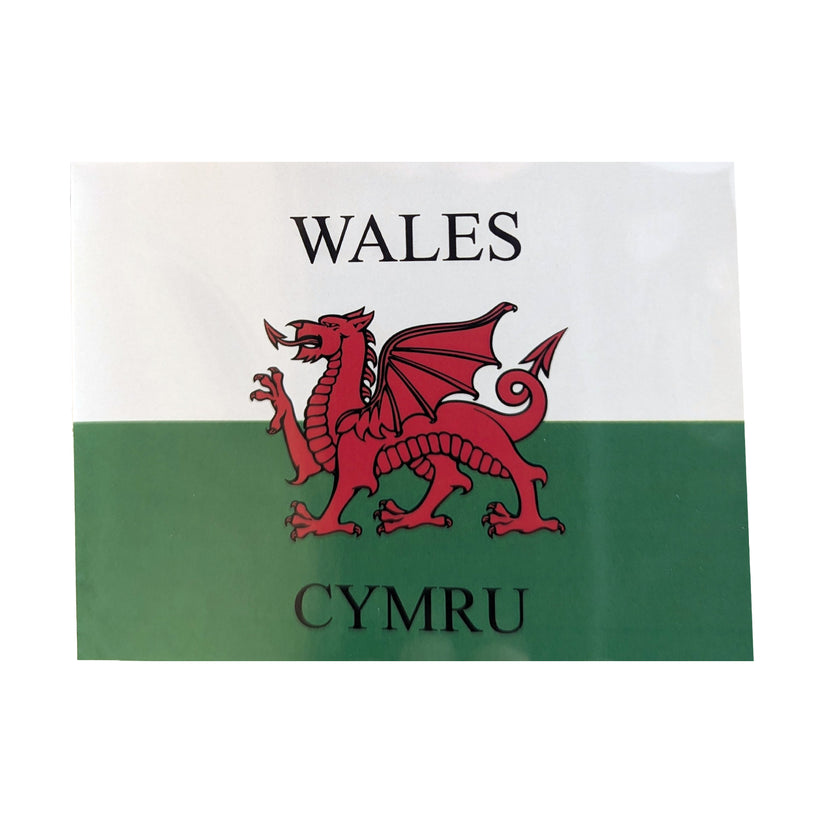 Wales Flag Car Bumper Sticker – ManavUK