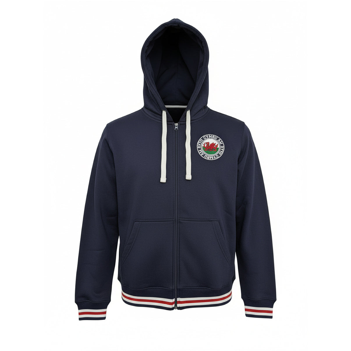 Navy Cymru Am Byth Full Zip Hoodie – ManavUK