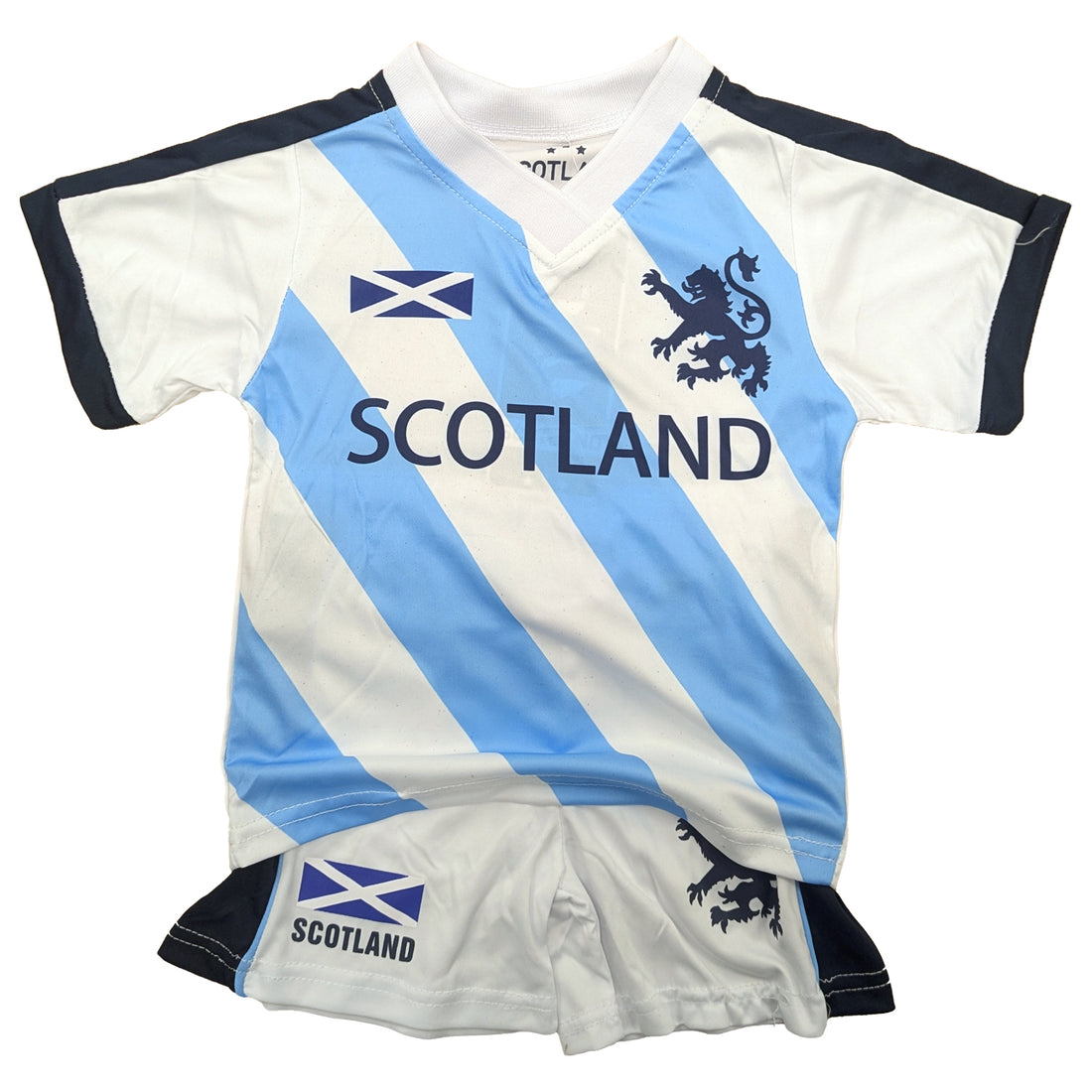 New Kids Blue Scotland Football Kit – ManavUK