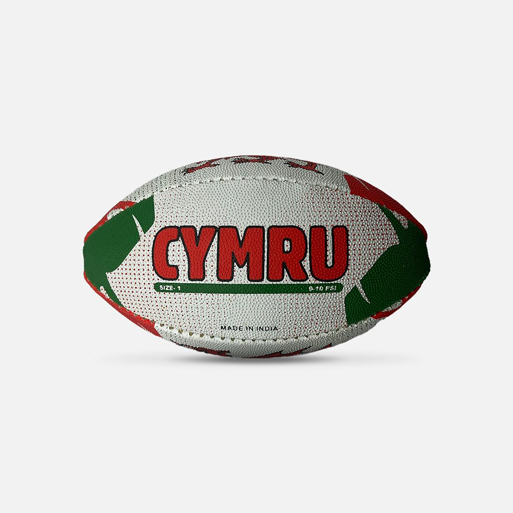 Wales Cymru Dotted Print Rugby Ball – ManavUK